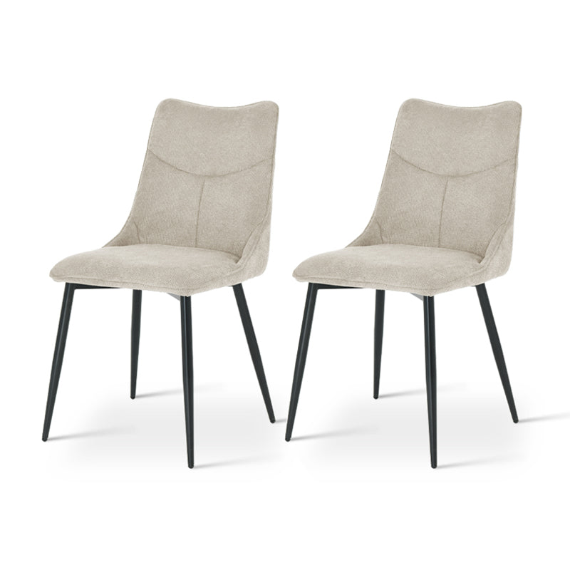 Giselle Dining Chairs Set of 2 Linen Fabric