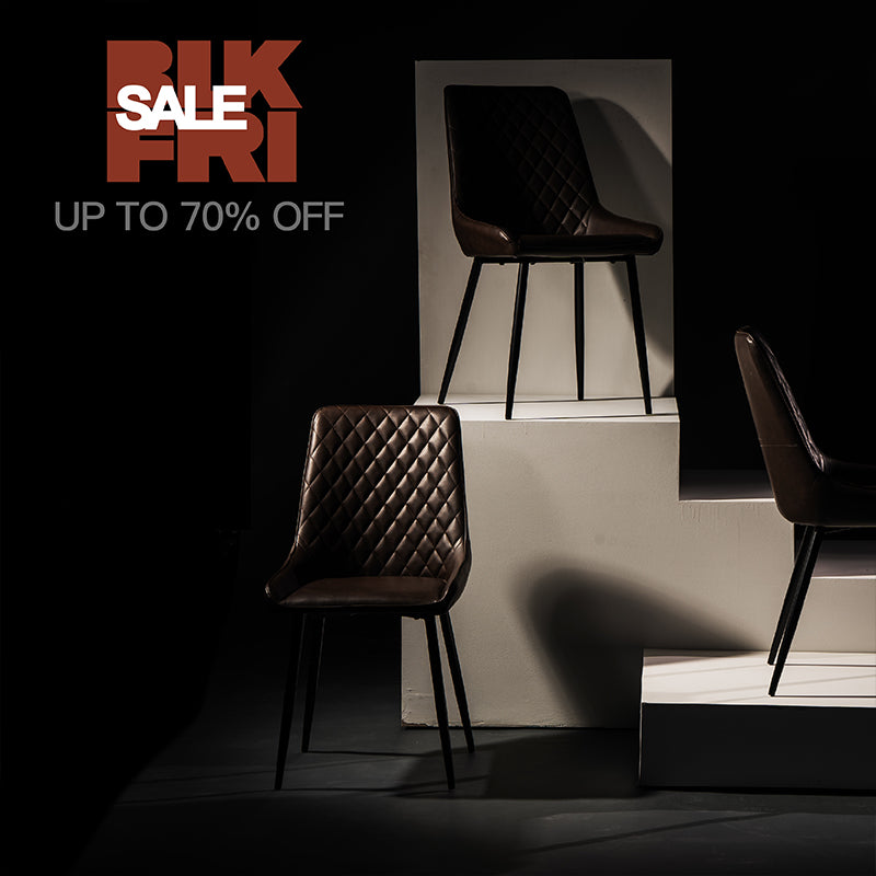 Set of 2 Ofcasa Zack Diamond Faux Leather Dining Chairs
