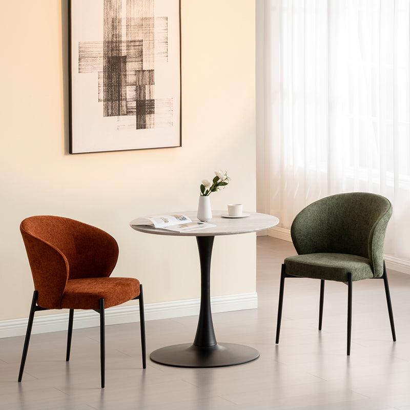 Tiana Round Dining Table & 2 Bard Dining Chairs [Dining Set]