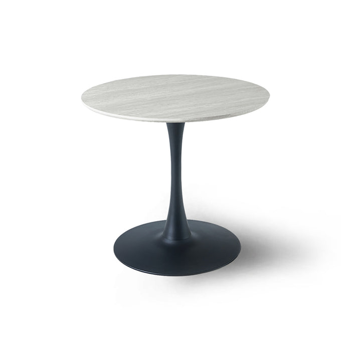 OFCASA Tiana Travertine Round Dining Table | 80 cm